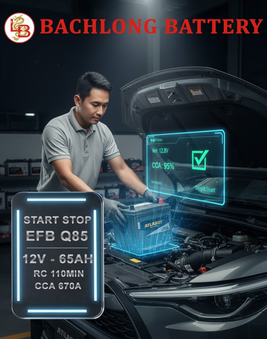 Ắc quy EFB cho xe Stop&Start | Giải pháp chuẩn cho xe đời mới – BachLong Battery®