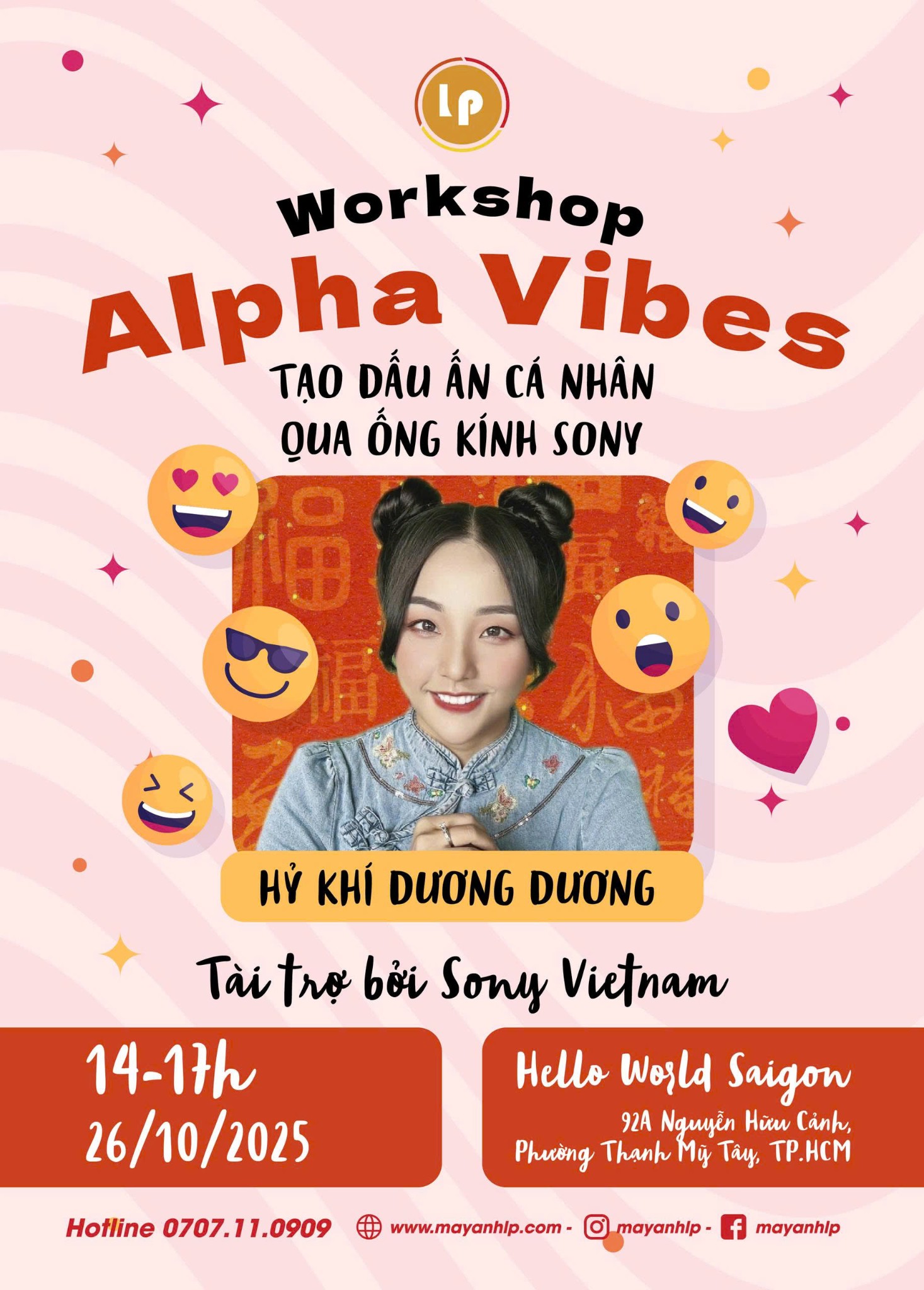Workshop “Alpha Vibes – Tạo Dấu Ấn Cá Nhân Qua Ống Kính Sony” | LP Camera Store - Thế giới máy ...