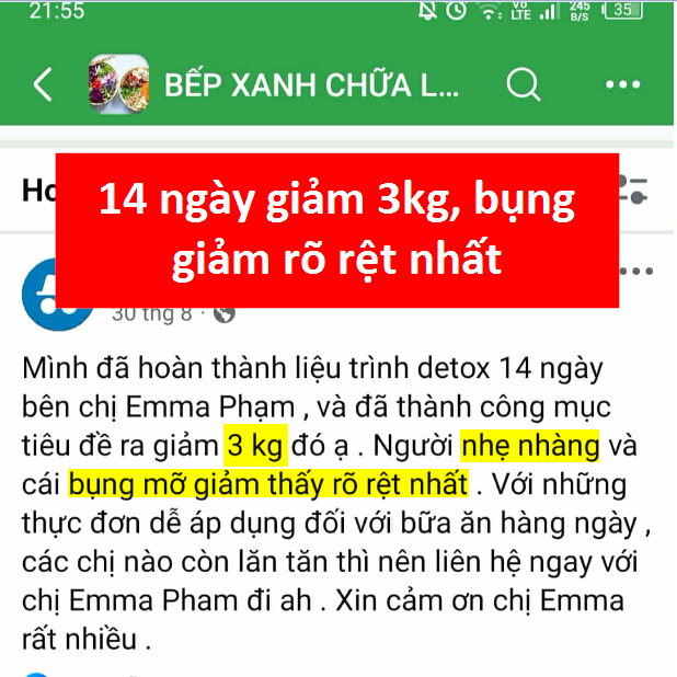 Thành công giảm 3kg, Người nhẹ nhàng và cái bụng mỡ giảm thấy rõ rệt n – ROLIE Việt Nam
