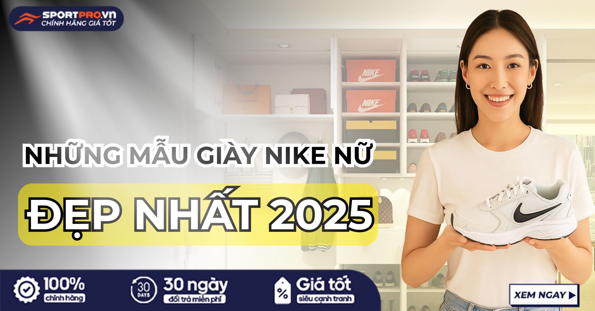 Những mẫu giày Nike nữ đẹp nhất 2025