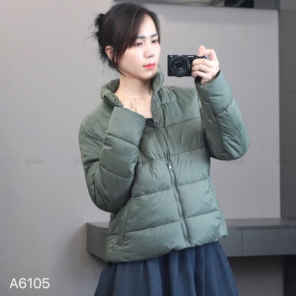 Áo khoác phao style US / Size: XL / XANH LÁ – ViAnh