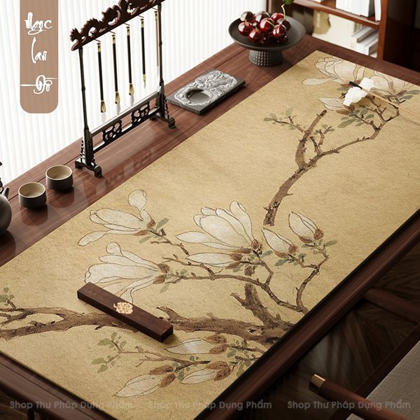 Thảm lót giấy viết thư pháp in tranh Trúc Ảnh Thanh U 45x69cm – Thư Pháp Dụng Phẩm