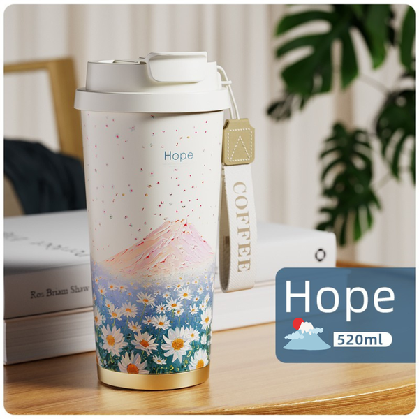 Bình giữ nhiệt inox 316 520ml có ống hút và quai cầm Big Car – SDHome - Gia Dụng Nhập Khẩu