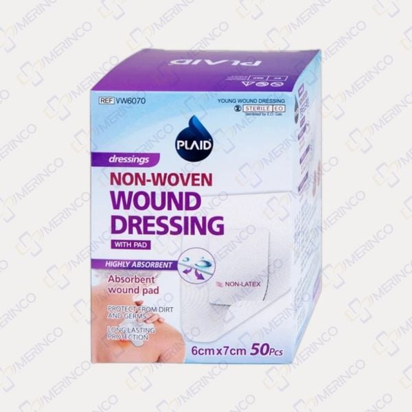 Băng gạc vô trùng Young Wound Dressing 6cmx7cm (hộp) – Merinco