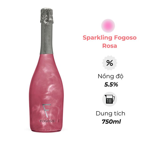 Sparkling Fogoso Rosa 750ml 5.5% – Cỏ Sáu Lá Specialty