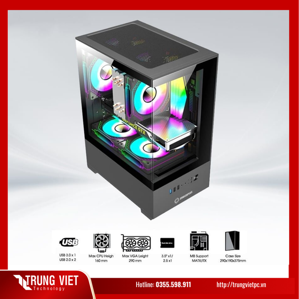 Case CPC-EX32 (Đen/Trắng) – Trungvietpc