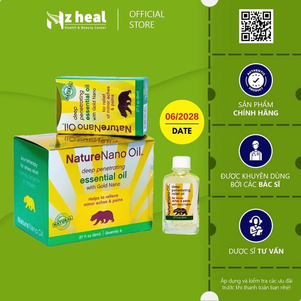 Dầu gió con gấu Nature Nano Oil 8ml - Mỹ – NzHeal - Health & Beauty Center