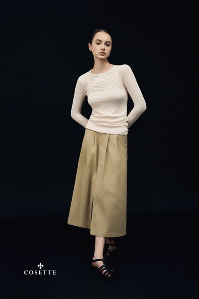 Áo Nina Dual NudeBrown – COSETTE VIETNAM