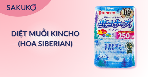 KINCHO - Dung dịch làm thơm phòng và đuổi muỗi Hoa SIBERIAN