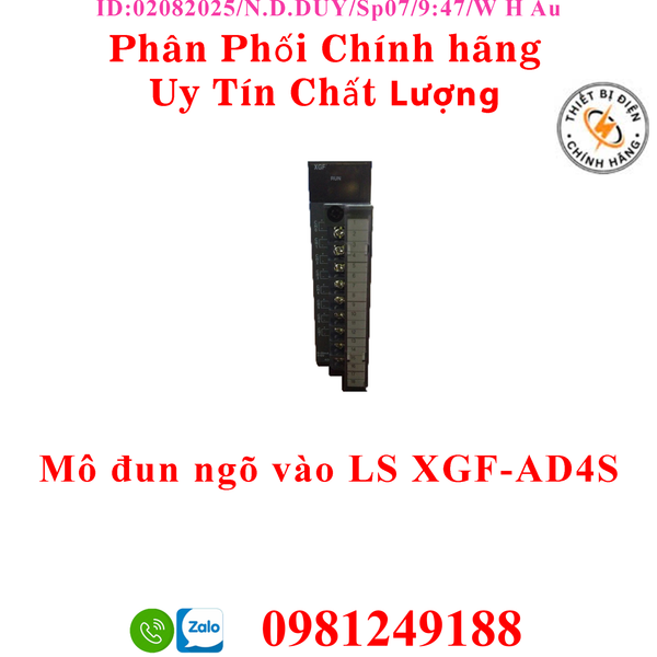Mô đun ngõ vào LS XGF-AD4S – thietbidienchinhhang