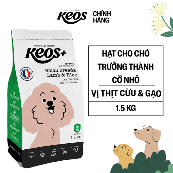 Hạt Keos+ Dành Riêng Cho Chó Size Nhỏ (1.5kg - 3kg) – KEOS PET FOOD