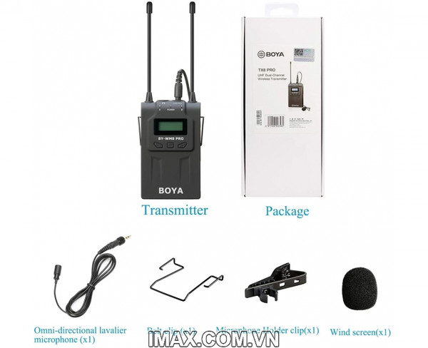 Mic thu âm không dây Boya TX8 Pro – jpcamera.vn