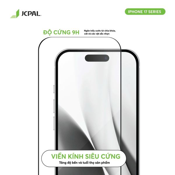 Cường lực hộp vàng JCPAL – Bảo vệ mắt & màn hình iPhone 14 đến 17 – JCPAL VIETNAM