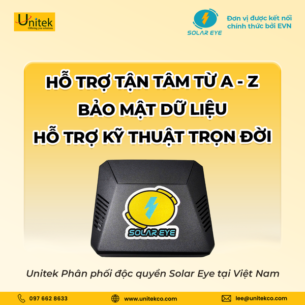 Scada từ Solar Eye – Quản lý điện mặt trời kết nối EVN - Unisolar
