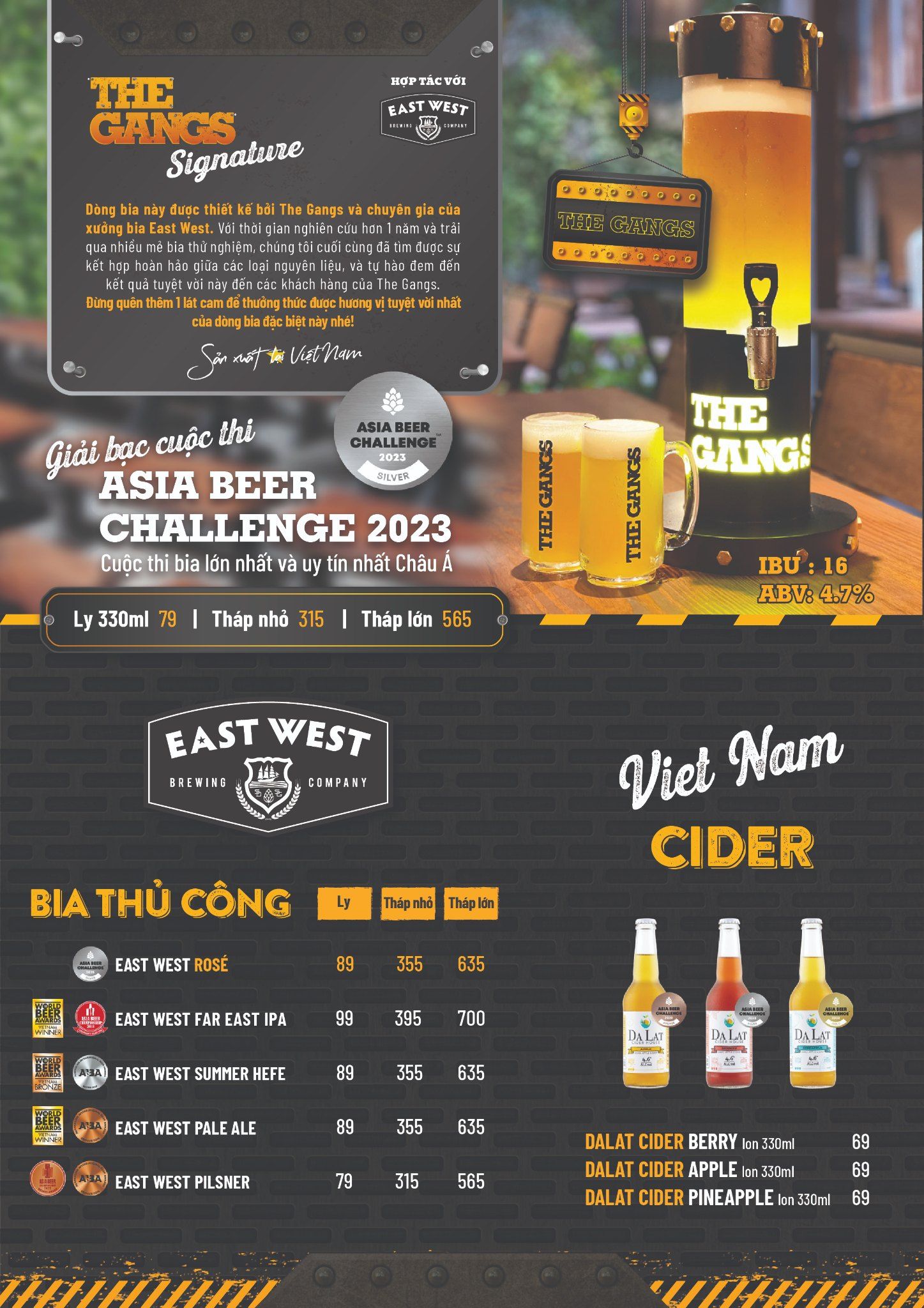 Menu The Gangs Central