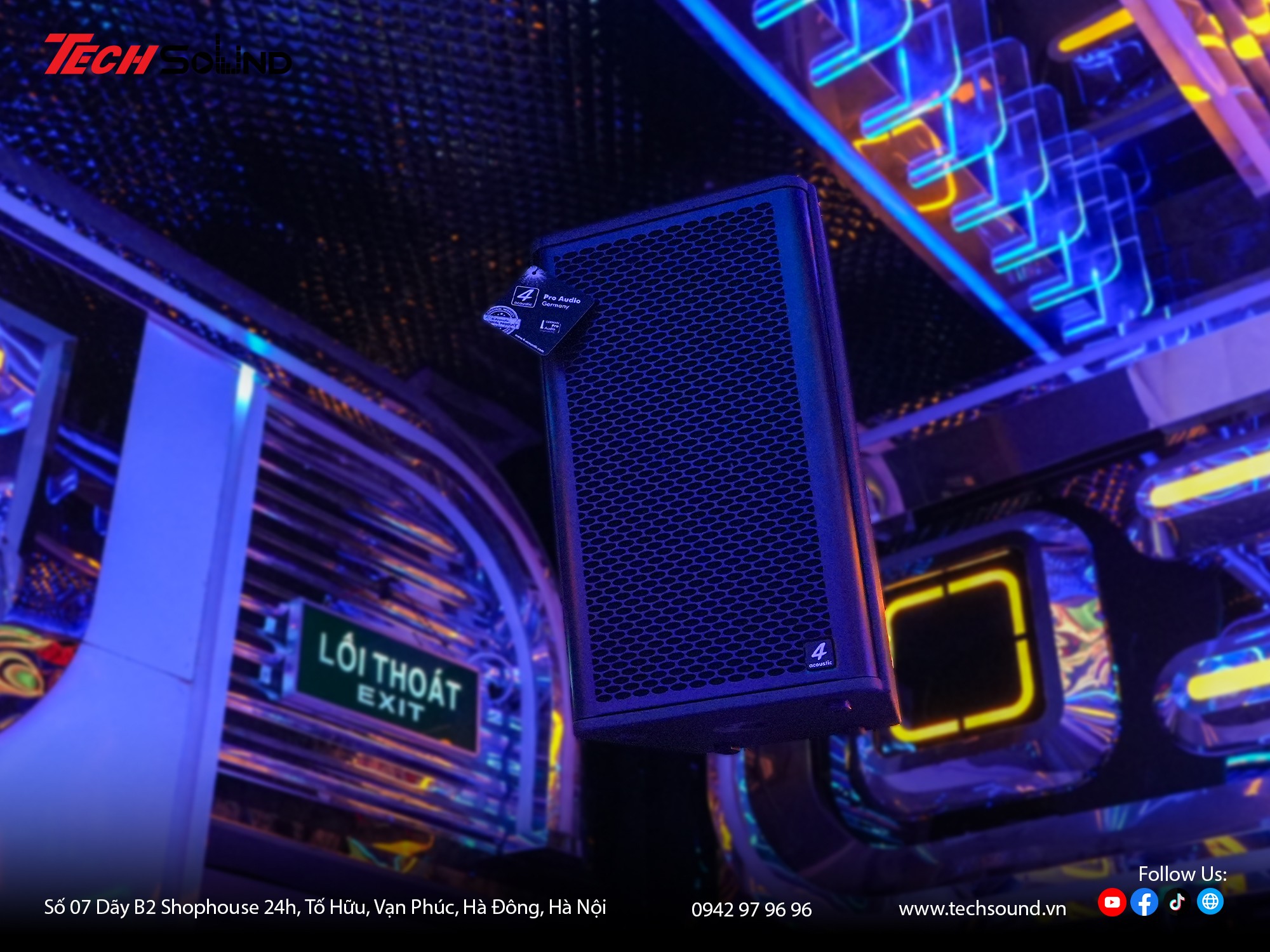 LẮP ĐẶT ÂM THANH QUÁN KARAOKE TOP ONE 4ACOUSTIC X12 | LỤC YÊN