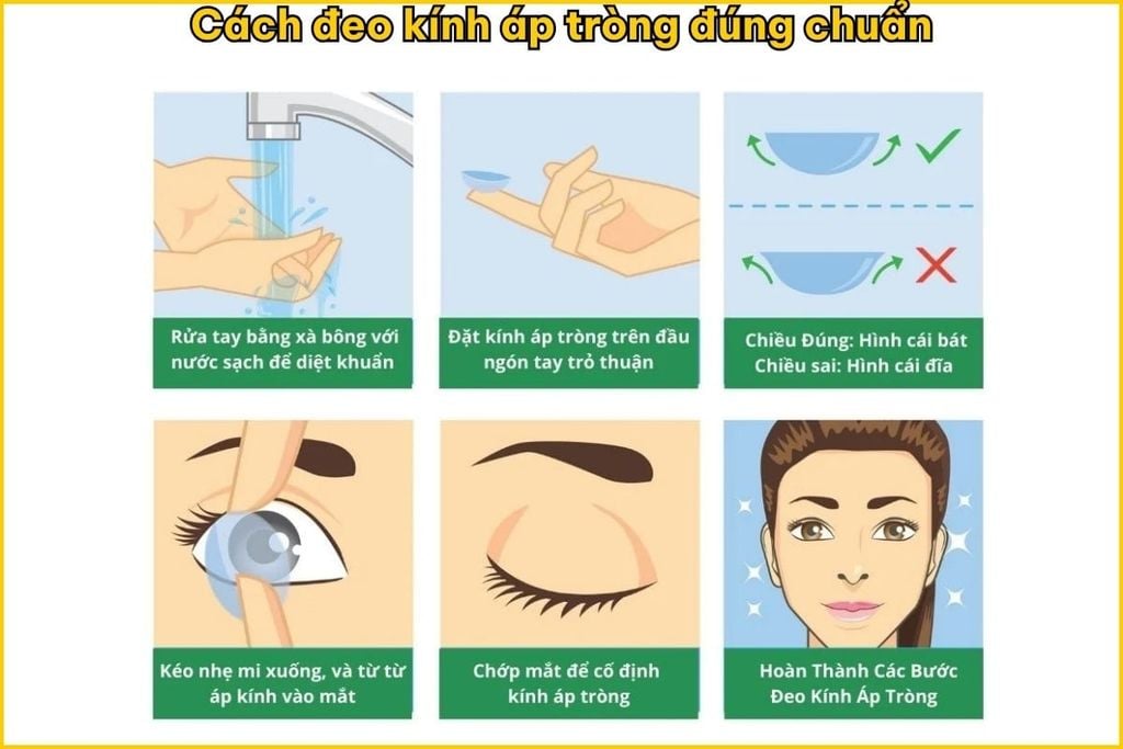 Hướng dẫn cách đeo lens cho người mới bắt đầu chi tiết