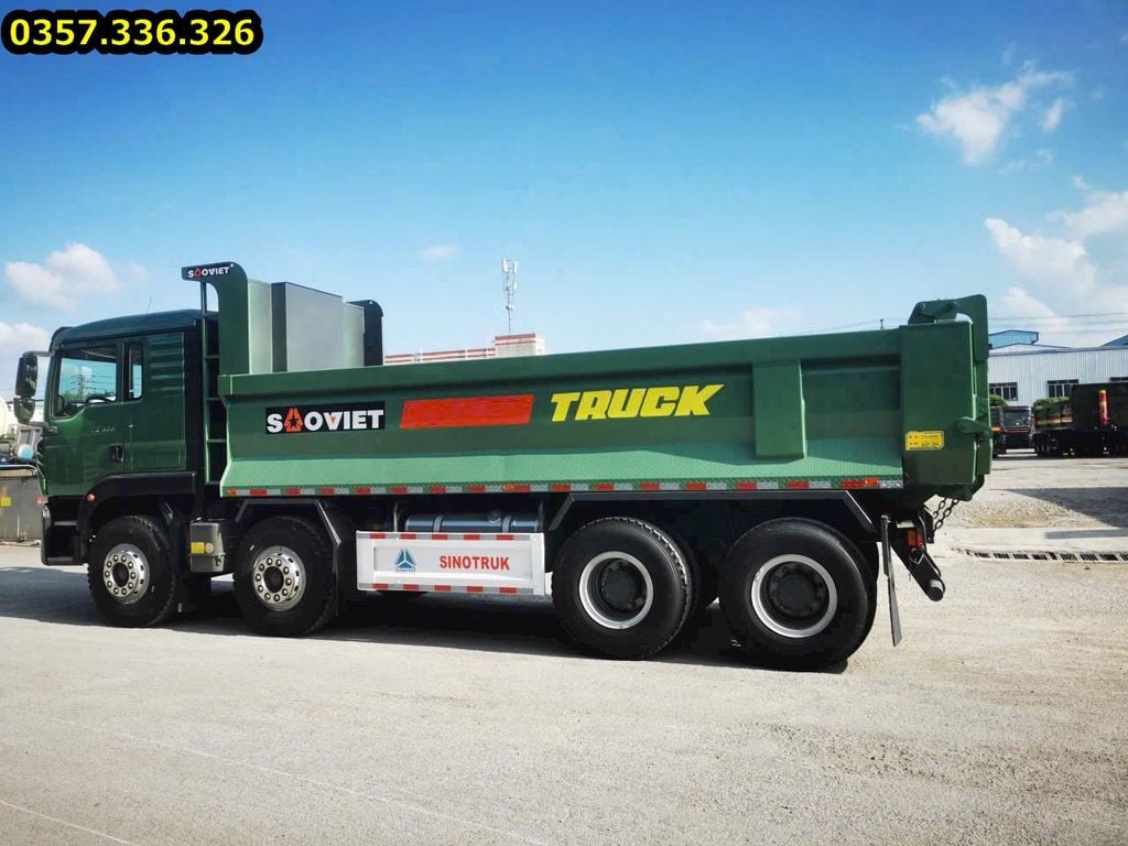 HOWO TX 350HP ĐỘT PHÁ VỚI THÙNG BEN U VÁT THÉP MN450 – XE TẢI GIA ĐÌNH