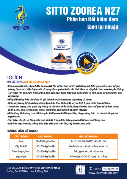 Tiết kiệm đạm – Giảm chi phí – Tăng lợi nhuận cùng SITTO ZOOREA N27 – Sitto Việt Nam