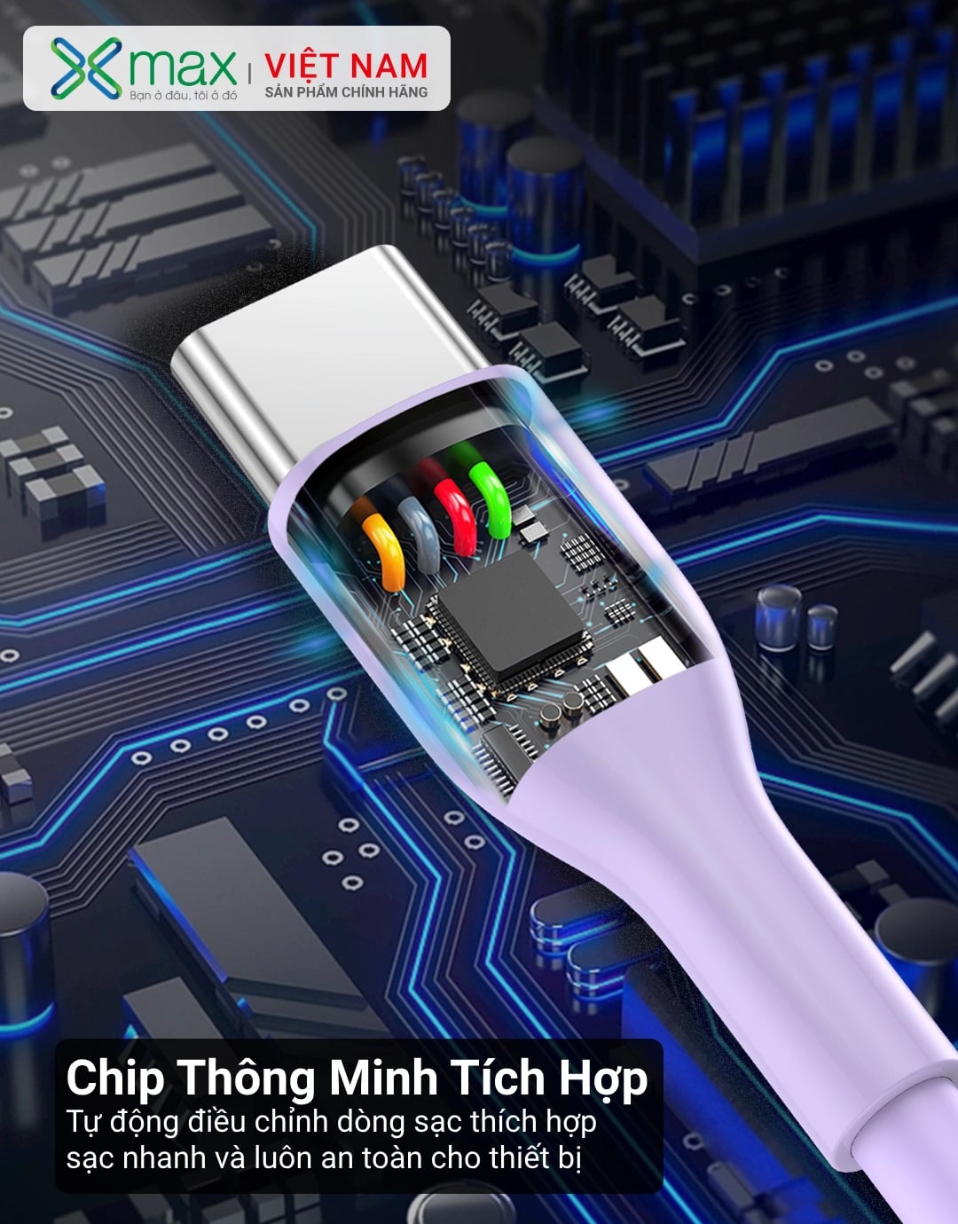 Cáp Silicon sạc siêu nhanh 66W TypeC-C XMAX – Siêu Bền Pin Khủng