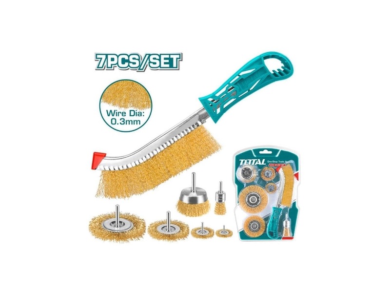 Bộ Bánh Cước Và Chổi Cước 7 Chi Tiết Total TAC310071 - Himarket.vn
