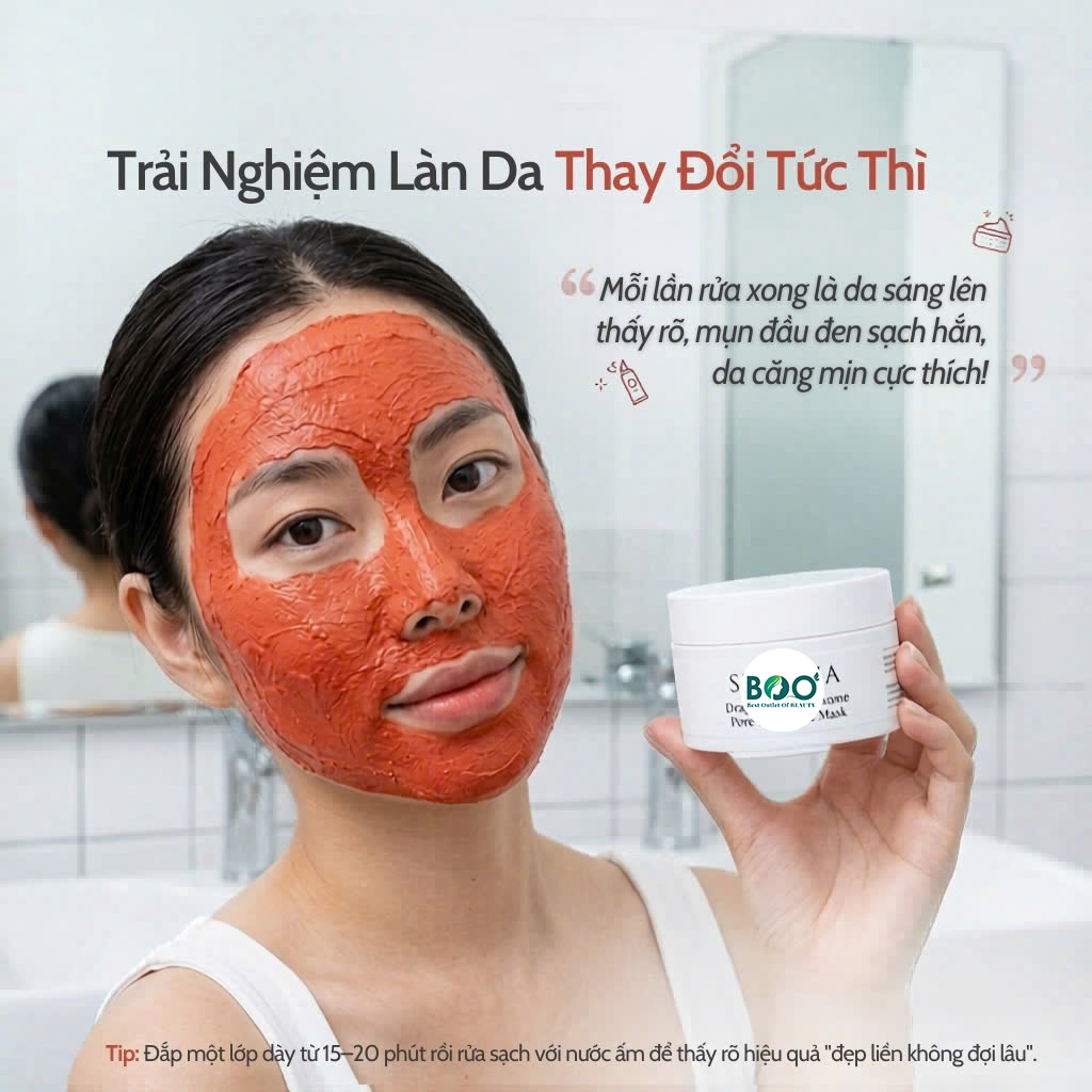Mặt nạ huyết rồng SHEGAIA Dragon Blood Exosome Pore Procedure Mask ...
