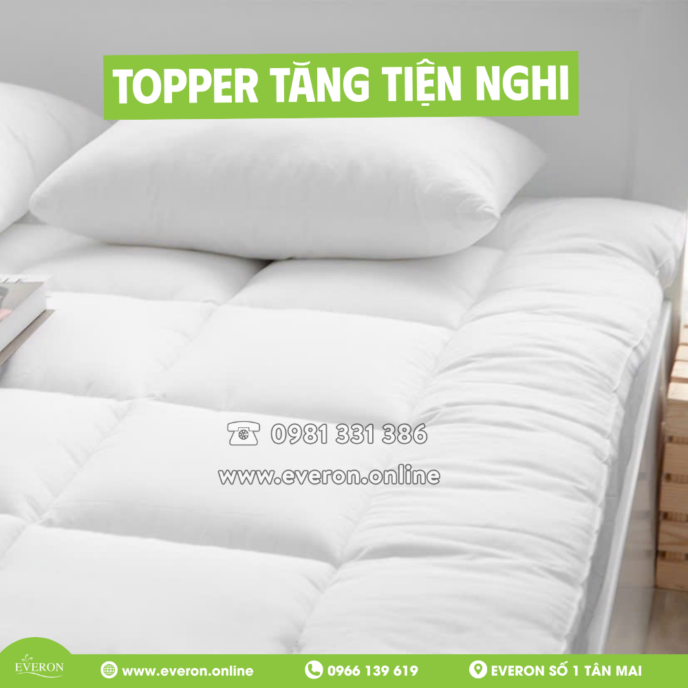 Topper Everon | Tấm Tăng Tiện Nghi Tạo Độ Êm Cho Đệm Giá Tốt Nhất ...