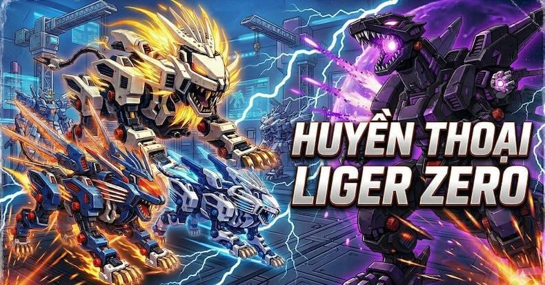 Liger Zero, Huyền thoại bất tử của Zoids Thú Vương Đại Chiến – nShop ...