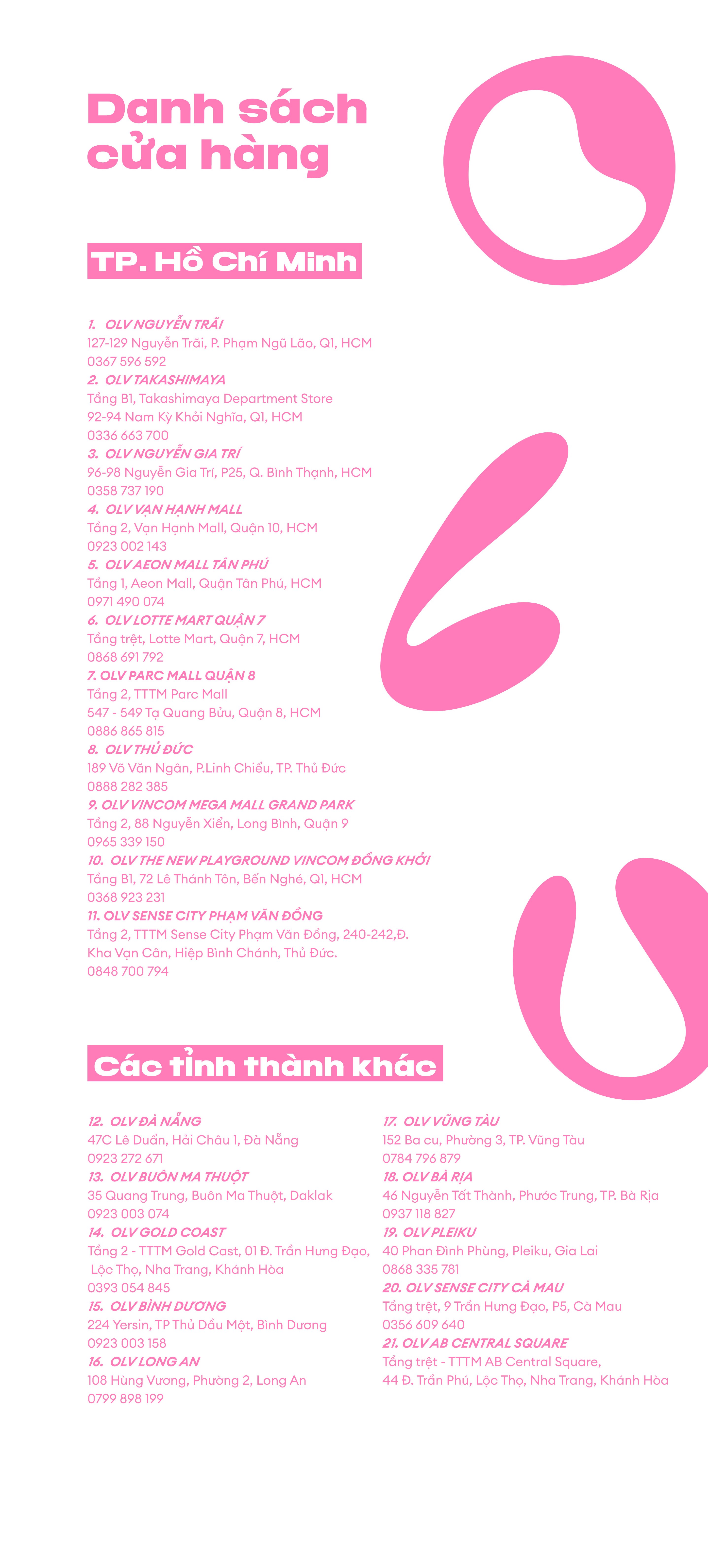 OUR STORES – OLV.VN