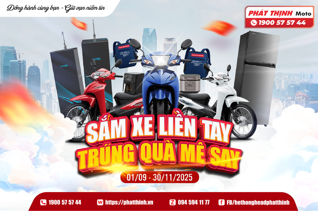 🎉 SẮM XE LIỀN TAY – TRÚNG QUÀ MÊ SAY! – HEAD Honda Phát Thịnh