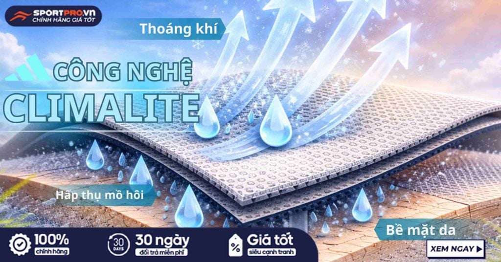 Đánh giá chi tiết về công nghệ Climalite của adidas