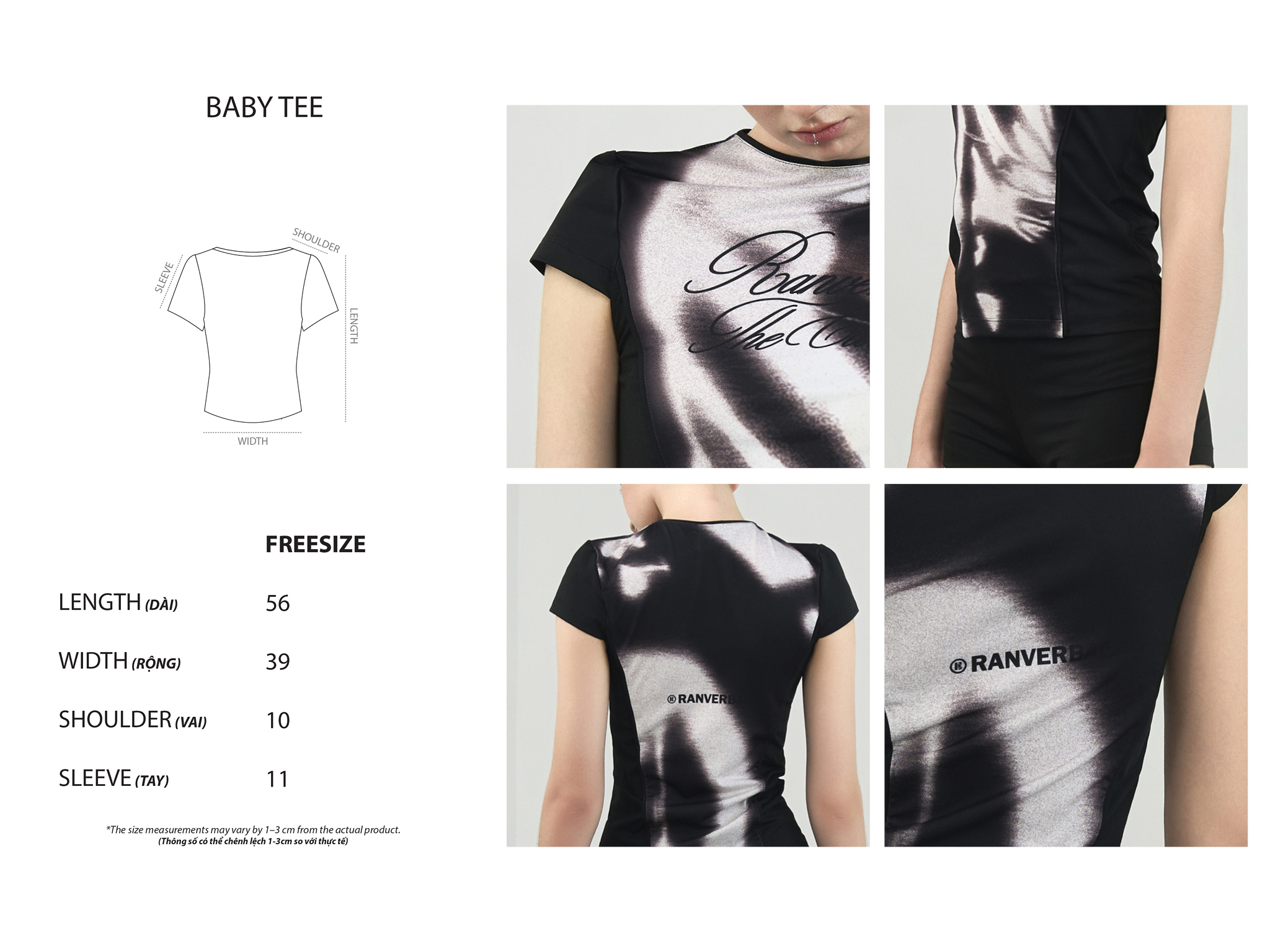 CELESTIAL ABYSS Baby Tee BLACK – RVB - RANVERBAE OFFICIAL