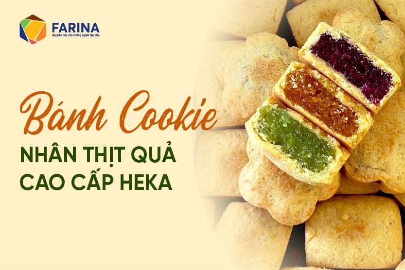 CÔNG THỨC HƯỚNG DẪN LÀM BÁNH COOKIE NHÂN THỊT QUẢ CAO CẤP HEKA – HOLAFOODS