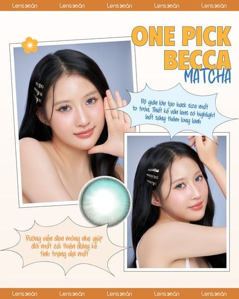 One pick Becca Matcha - Lens xanh ngọc cho hè cuốn hút