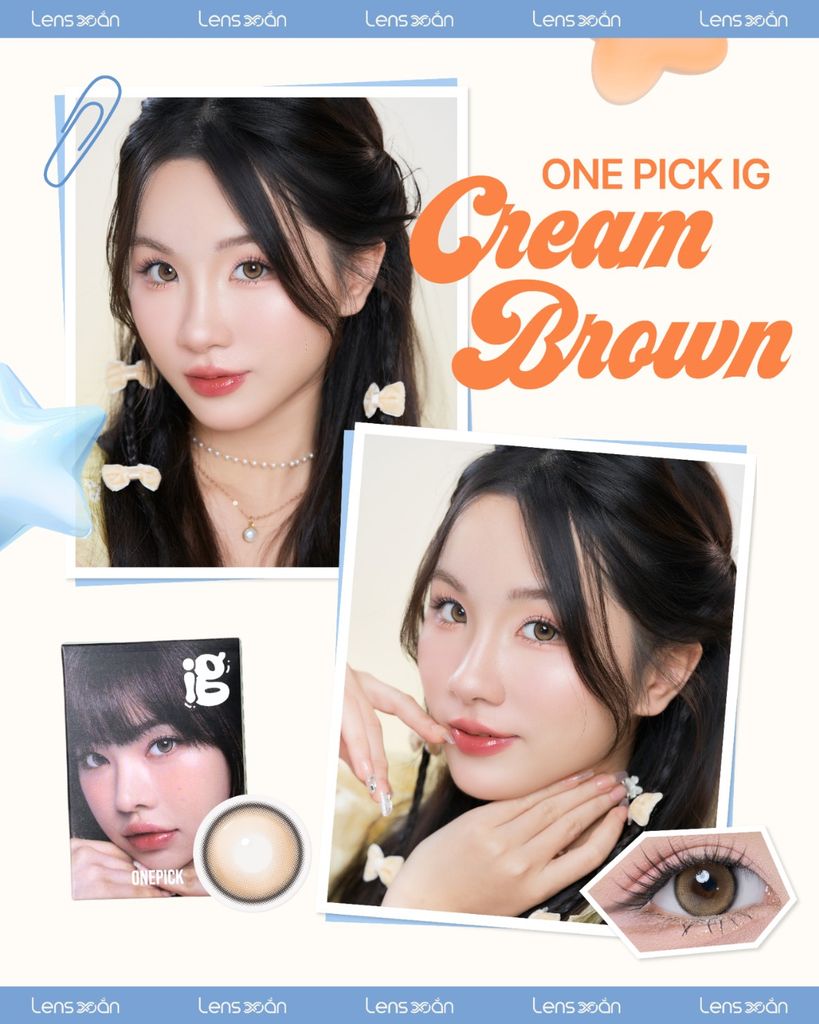 ONE PICK IG CREAM BROWN – Chạm đến vẻ đẹp trong veo chuẩn tiểu thư