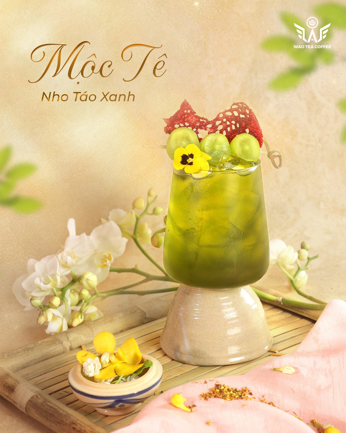 Mộc Tê Táo Nho Xanh – WAO Tea Coffee