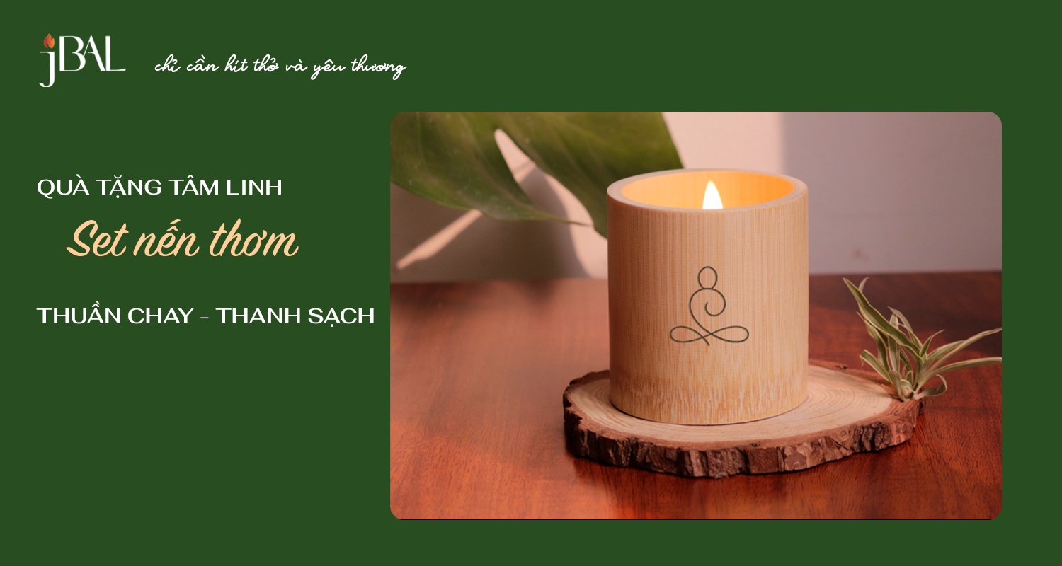 Quà Tặng Cho Người Ăn Chay Tinh Tế: Nến Thuần Chay jBAL