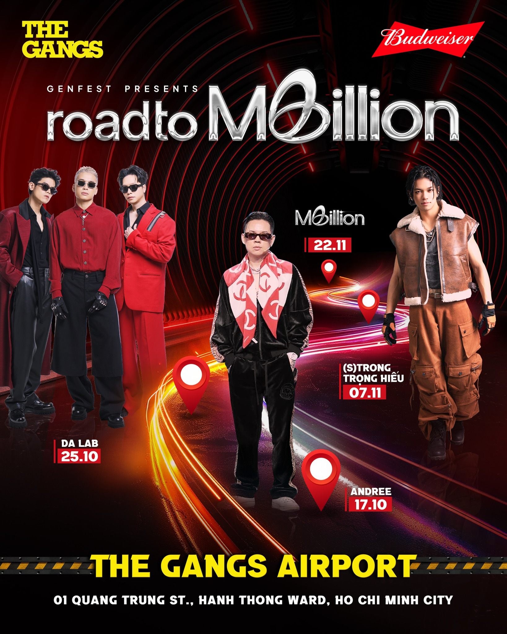 ROAD TO MBILLION — Budweiser x The Gangs x GENfest | The Gangs Airport