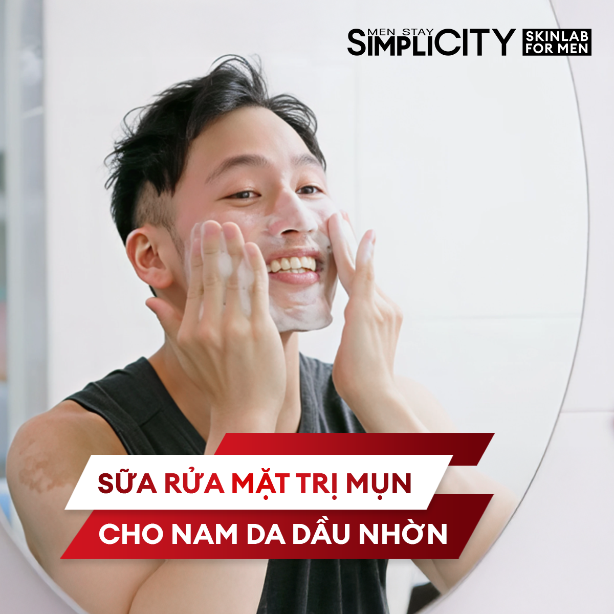 Sữa rửa mặt trị mụn cho nam da dầu giúp da sạch sâu và kiểm soát nhờn ...