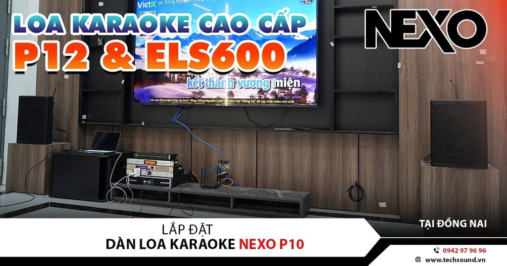 LẮP ĐẶT DÀN KARAOKE CAO CẤP NEXO P10 | ĐỒNG NAI