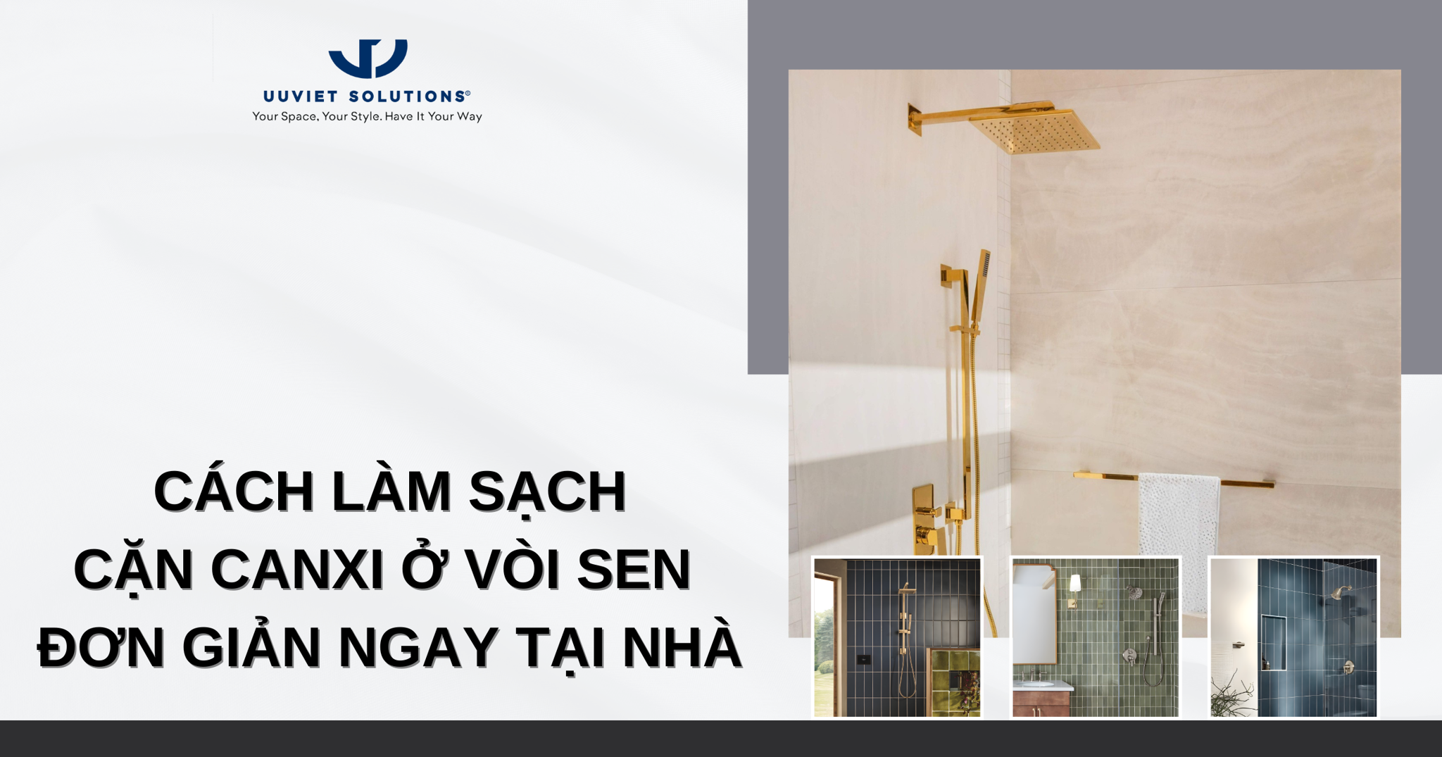 CÁCH LÀM SẠCH CẶN CANXI Ở VÒI SEN ĐƠN GIẢN NGAY TẠI NHÀ – Uuviet Solutions