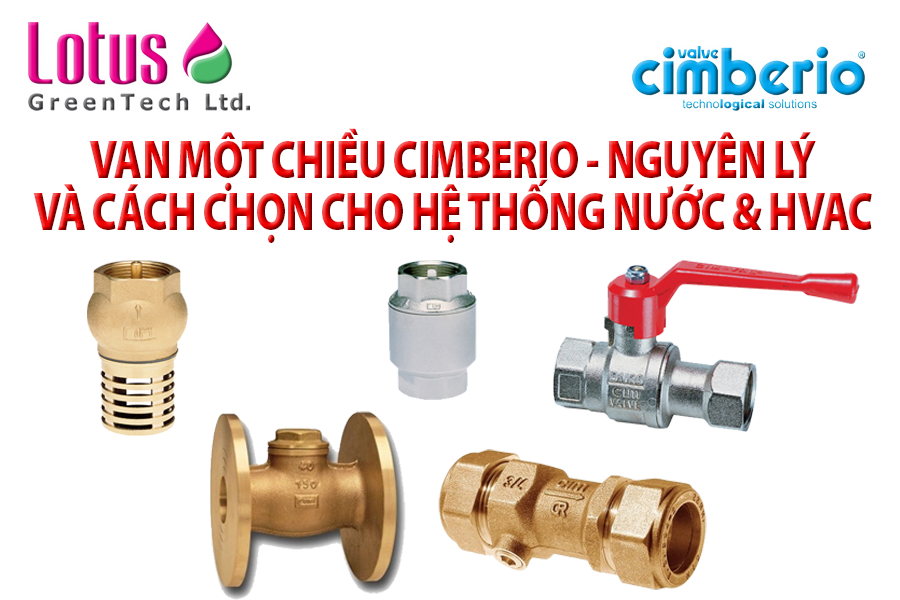 Van Một Chiều CIMBERIO: Nguyên Lý & Cách Chọn Cho Hệ Thống Nước – HVAC ...
