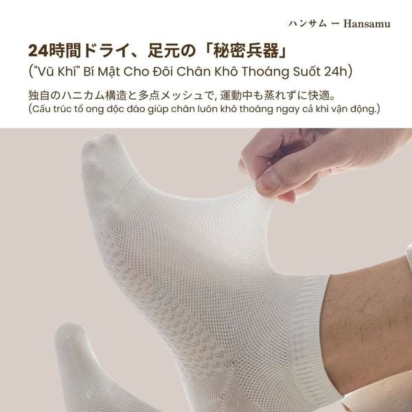 Combo of 6 pairs of Hansamu Shinobi daily socks BG15 L.Grey - FACTORY ...