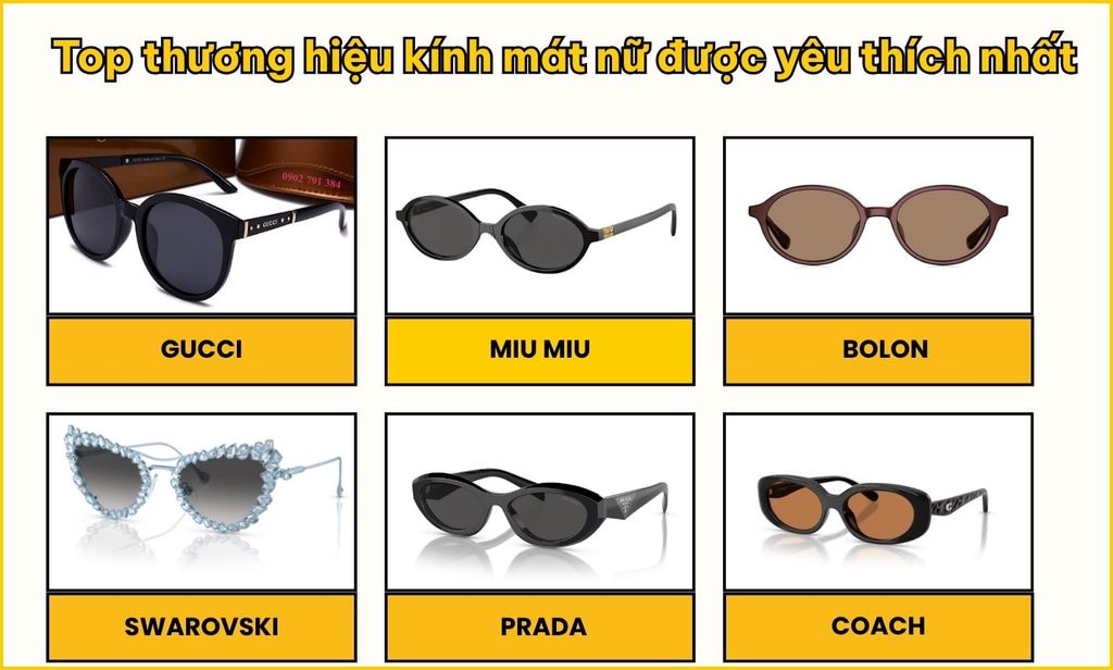 Kính Mát Nữ Chính Hãng - Mắt Việt | Gucci, MIU MIU, Swarovski