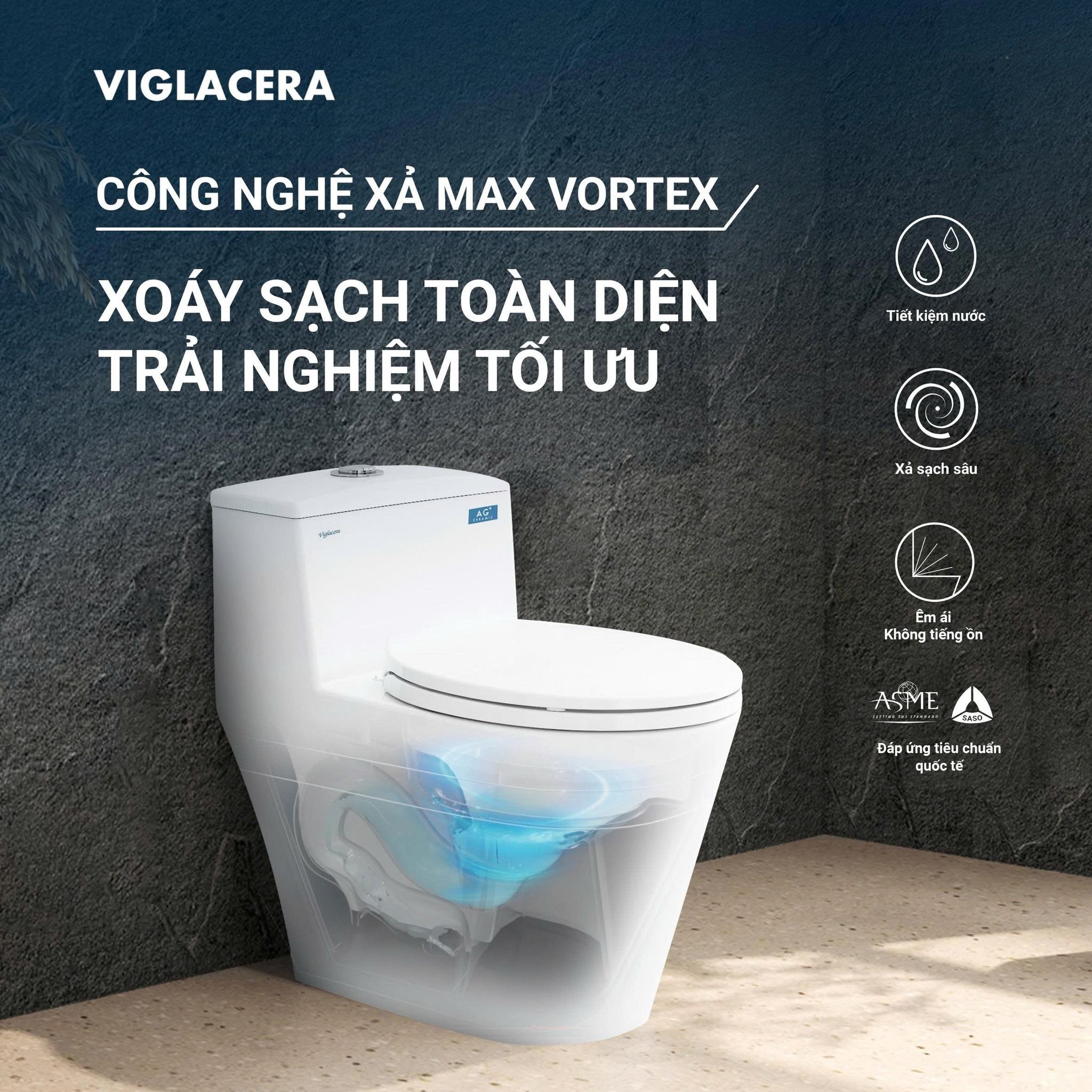 Công Nghệ Xả Max Vortex Viglacera – Xoáy Sạch, Êm, Tiết Kiệm – THIẾT BỊ ...