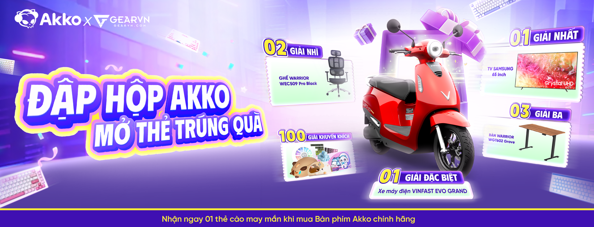 Bàn phím gaming AKKO chính hãng, giá tốt, thiết kế độc đáo – GEARVN.COM