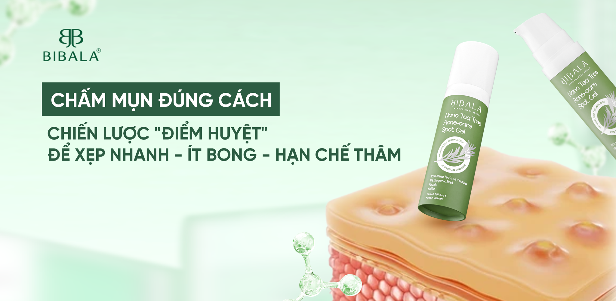 CHẤM MỤN ĐÚNG CÁCH: CHIẾN LƯỢC "ĐIỂM HUYỆT" ĐỂ XẸP NHANH - ÍT BONG - H ...