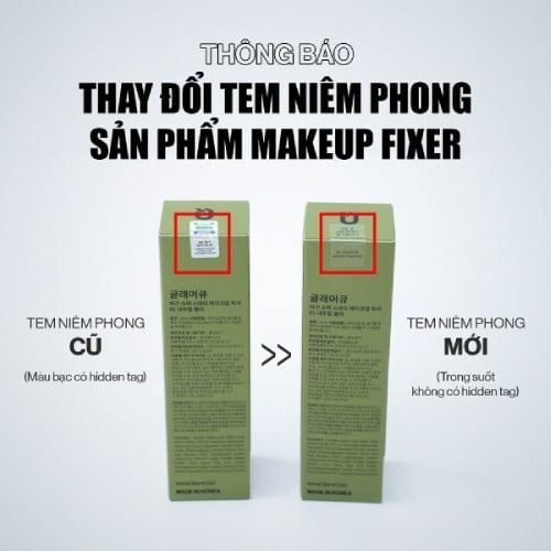 Thông báo: Thay đổi tem niêm phong sản phẩm Xịt Khóa Nền Glamrr Q Vega ...