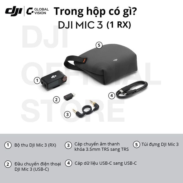 DJI Mic 3 Micro thu âm nhỏ gọn chuyên nghiệp chính hãng giá tốt – DJI ...