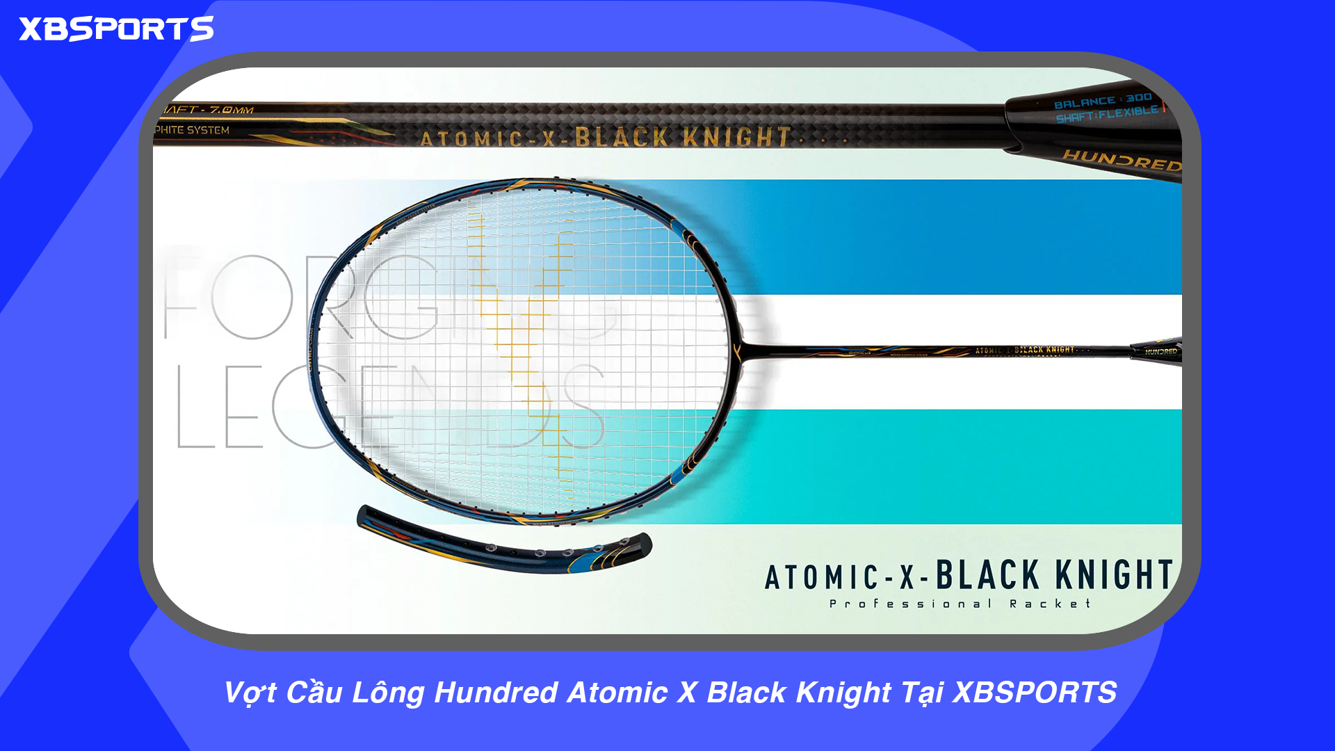 Vợt Cầu Lông Hundred Atomic X Black Knight: Nặng Đầu Linh Hoạt ...
